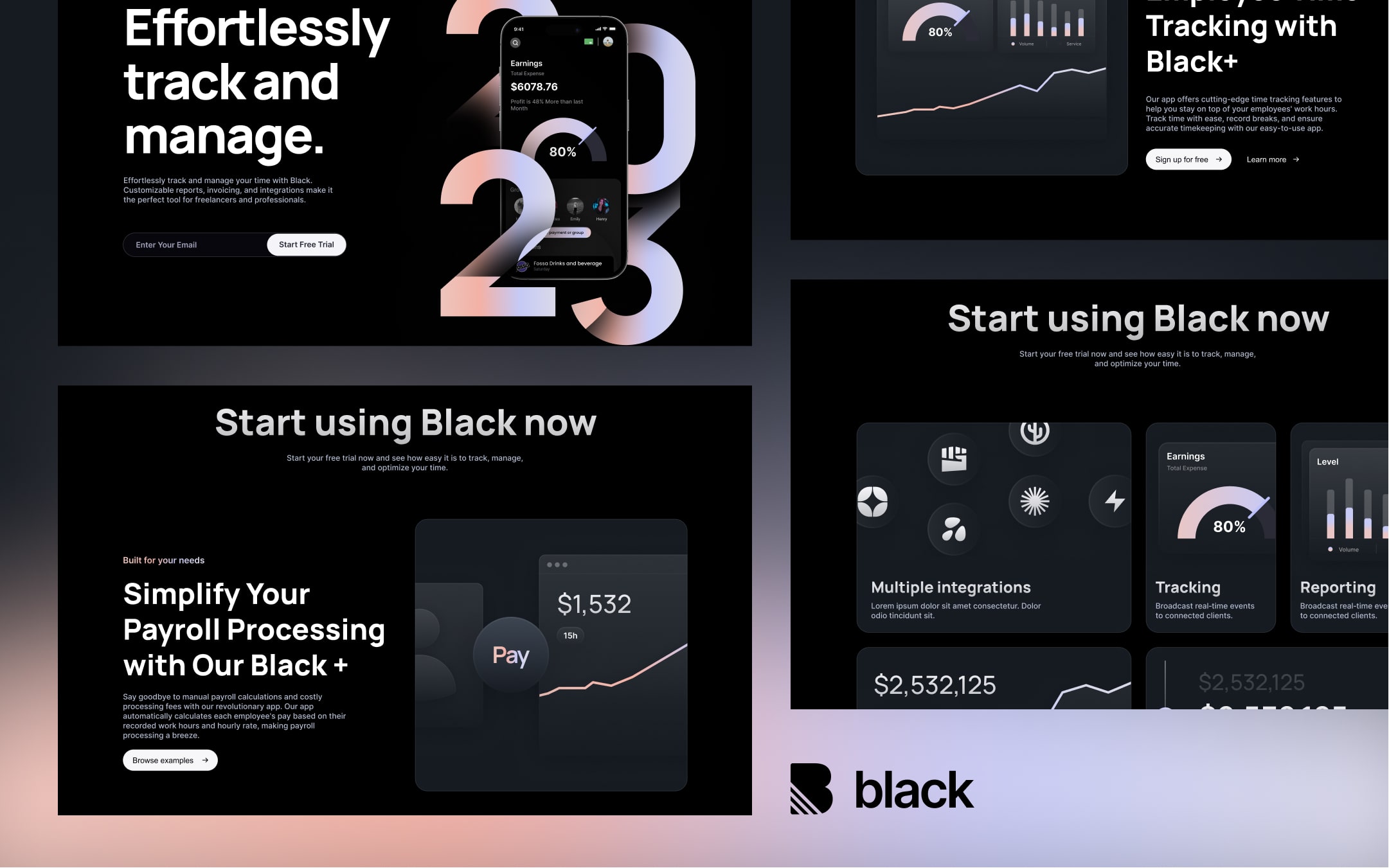 Black Plus - SaaS Webflow Template | Wedoflow